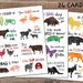 Lunch Notes. Set 11. Animals Farm, Woodsy, Zoo. Instant Download ...