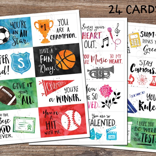 Lunch Box Cards - Etsy