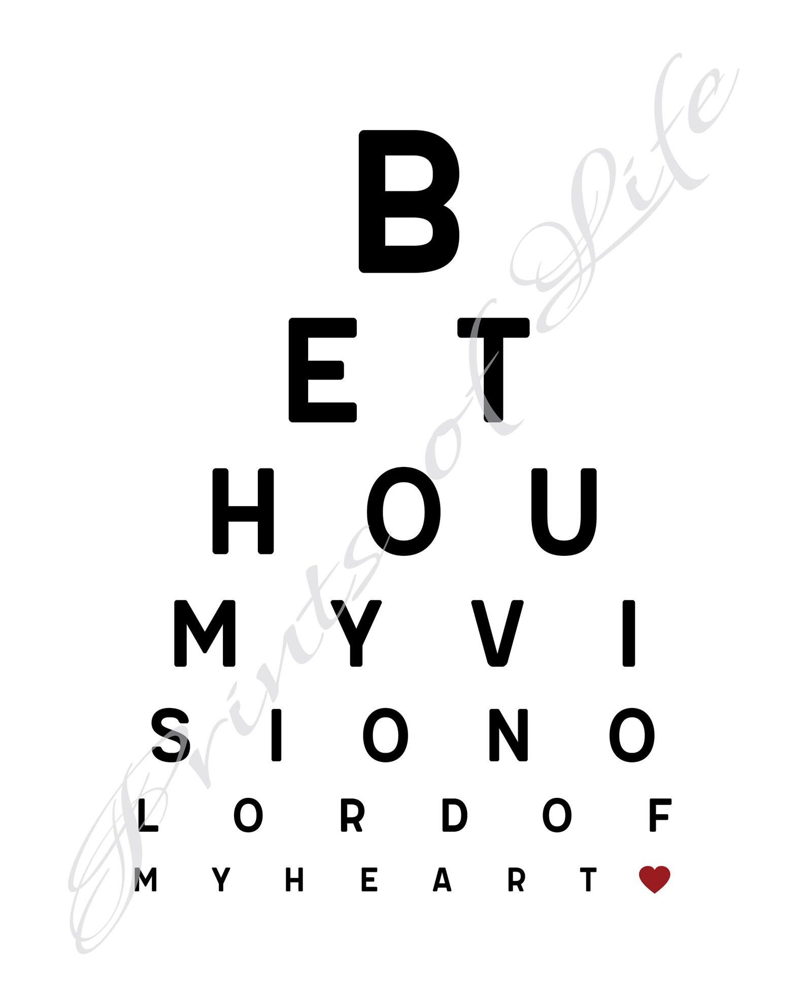 Set of 2 Eye Chart Printables. Instant Download PDF JPG - Etsy