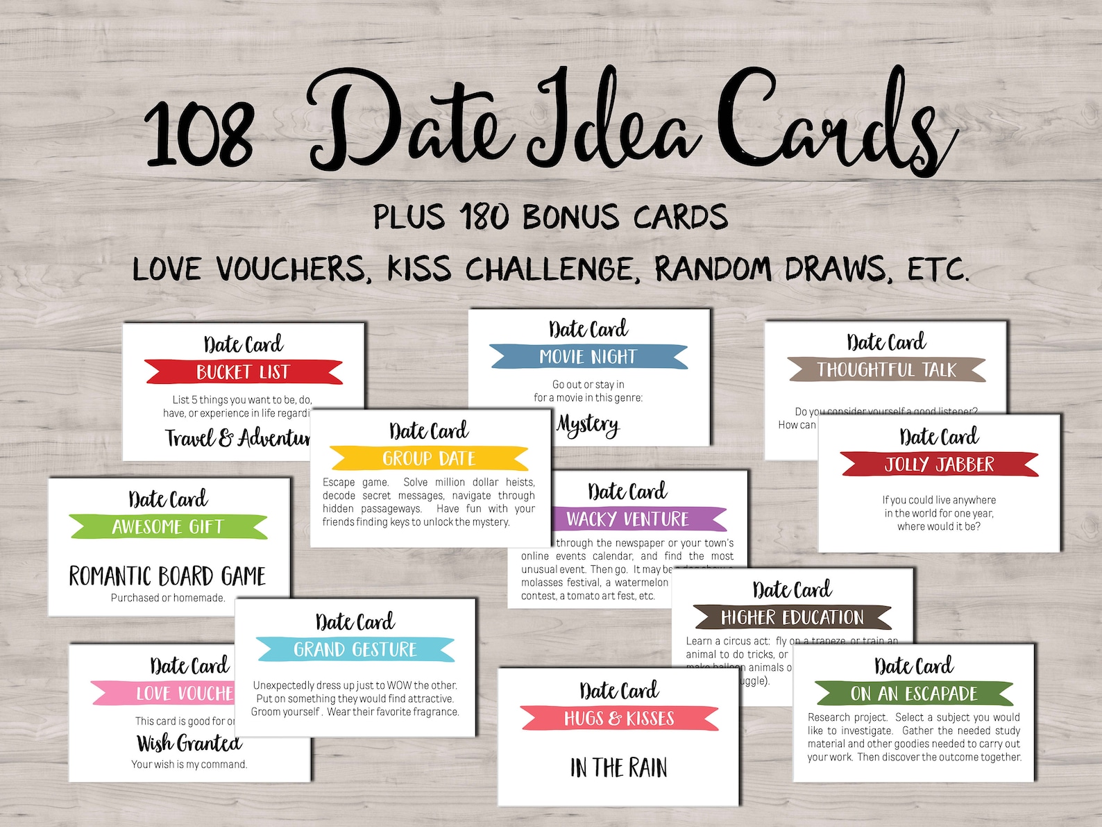 Date Night Ideas. Date Night Cards. Date Night Box. Date Night - Etsy