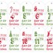 12 Days of Christmas Gift Tags & Card. Instant Download Printable ...