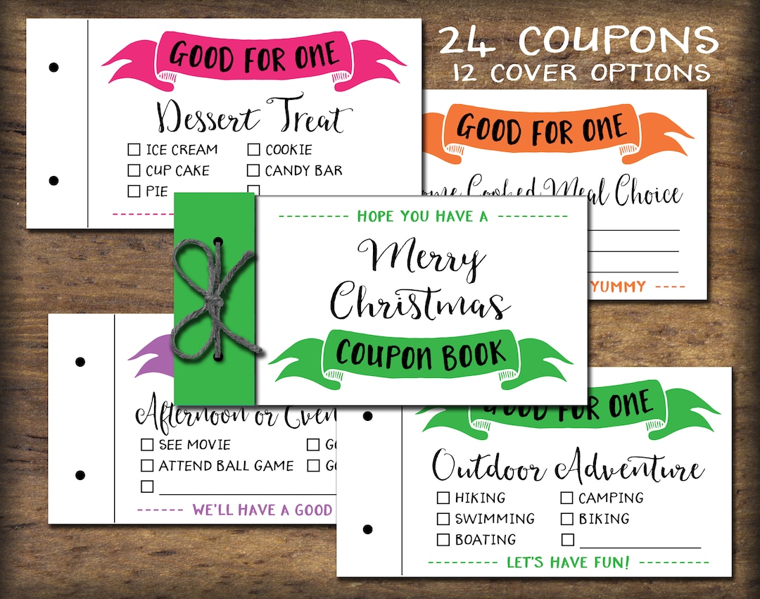 Kids Coupon Book. Printable Gift Idea. Instant Download. DIY - Etsy