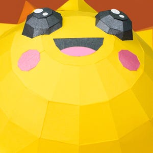 Sol 3D SVG: Plantilla de papercraft de baja poligonización para Cricut ...