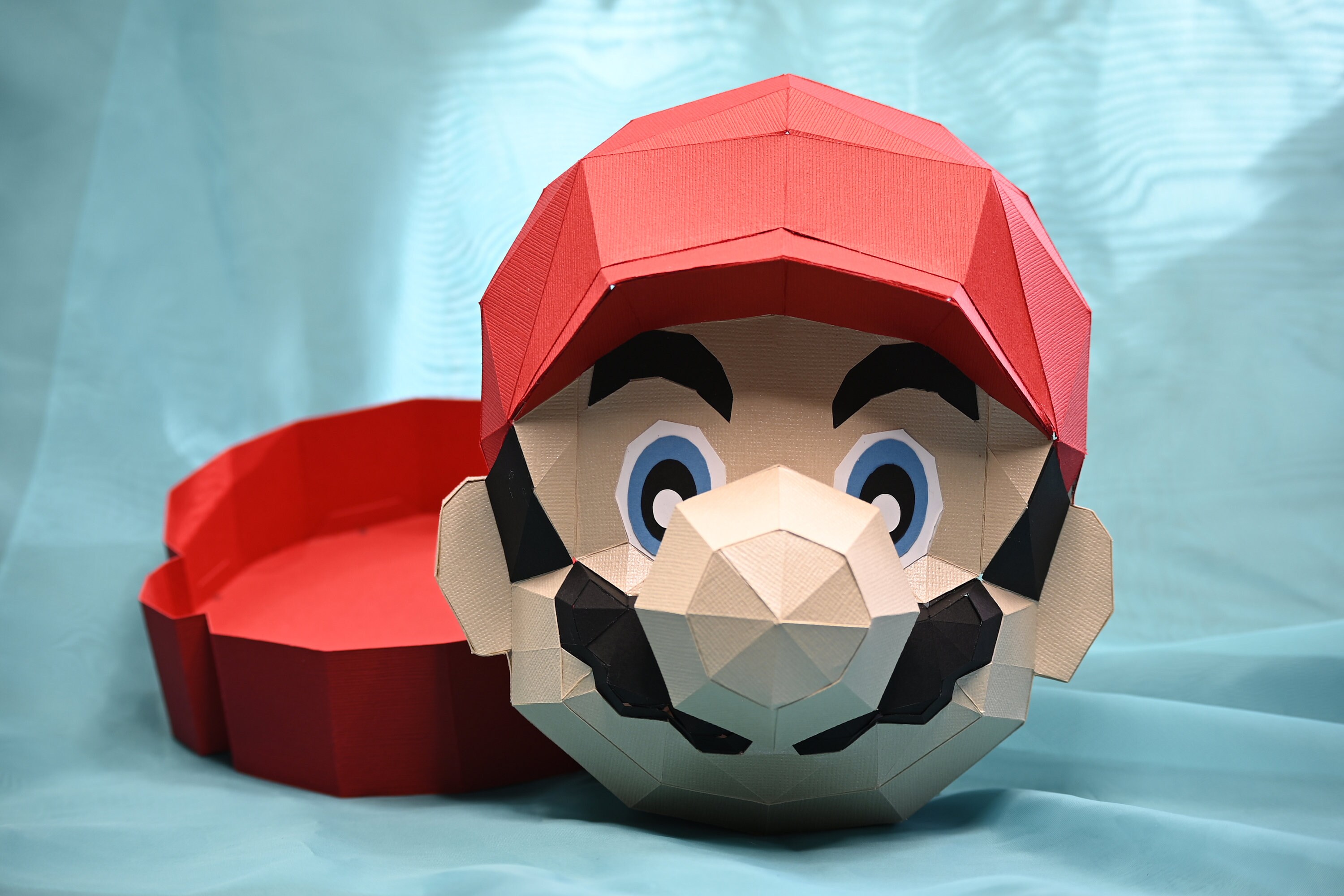 Low Poly 3d Box Papercraft Template Gift Box SVG - Etsy