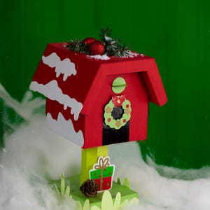 Christmas Mail Box SVG • Low-poly 3D Papercraft Template • Cricut ...