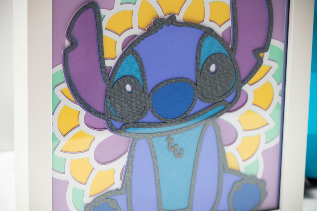 Shadow Box SVG | 3D Layered Paper Cut Files for Cricut, Stitch Design ...