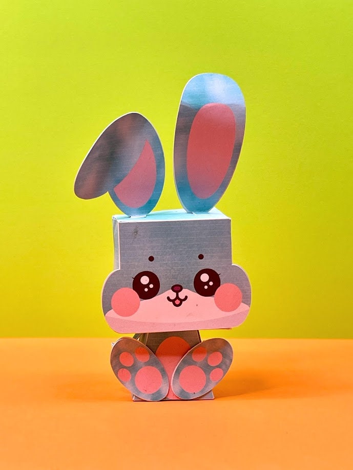 Papertoy DIY Papercraft Bunny 3D Paper Rabbit Toy Perfect for Easter ...