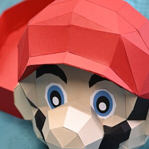 Papercraft Mario Bros Box, Low Poly 3d Box, Papercraft Vorlage ...