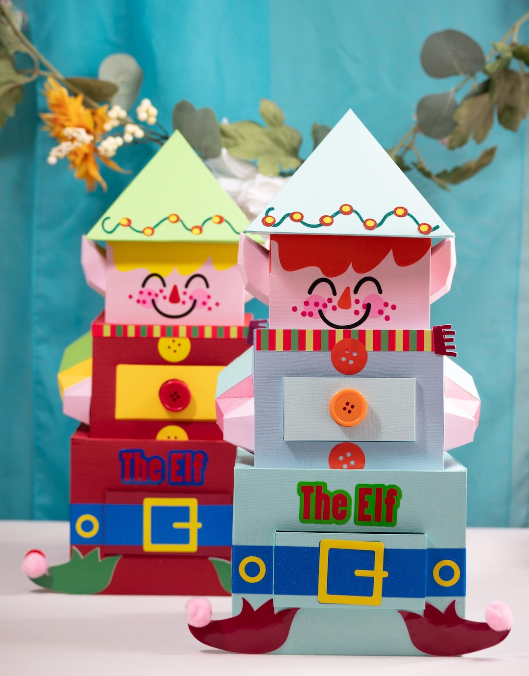 3D Elf Box SVG: Cardstock Cricut Files - Etsy UK