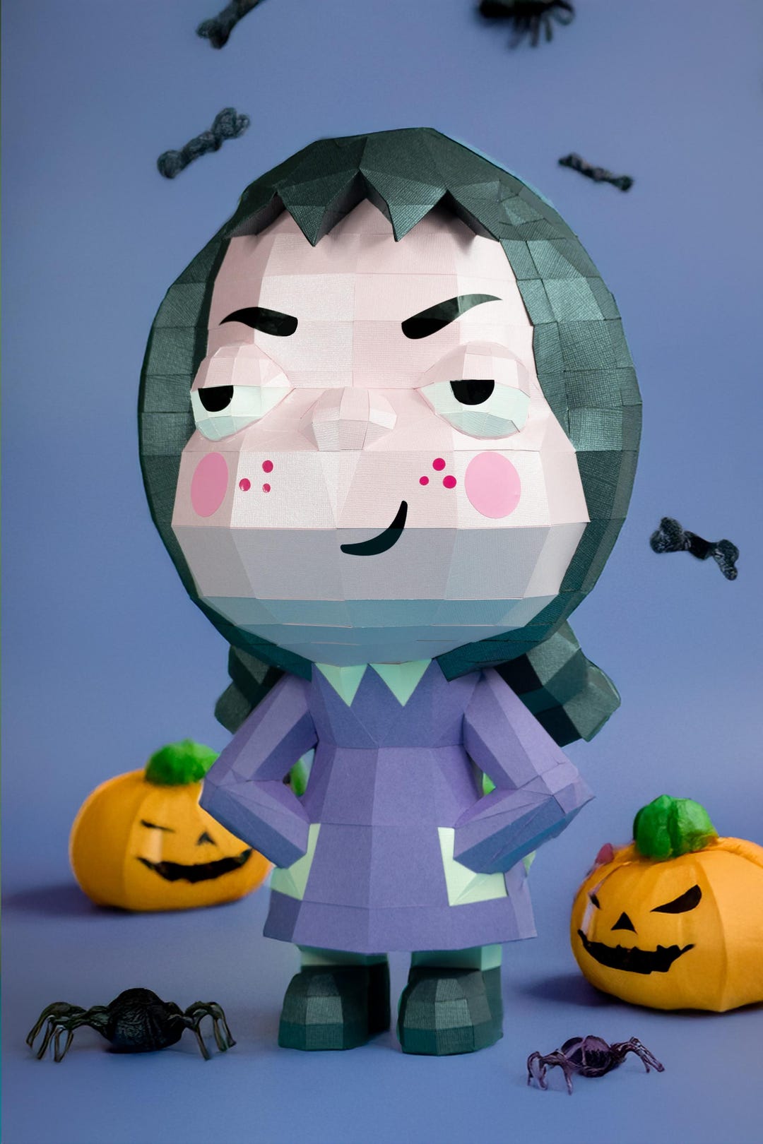 3d Doll Lowpoly Papercraft Box Svg 3d Lowpoly Papercraft Svg Cardstock - Etsy