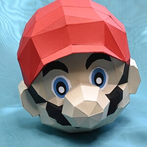 Papercraft Mario Bros Box, Low Poly 3d Box, Papercraft Template Gift ...