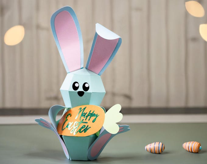 Bunny Gift Box / Toy Papercraft / Cricut SVG File - Etsy Canada