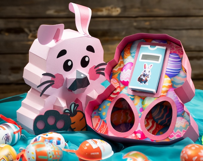 Bunny Gift Box / Toy Papercraft / Cricut SVG File - Etsy Canada