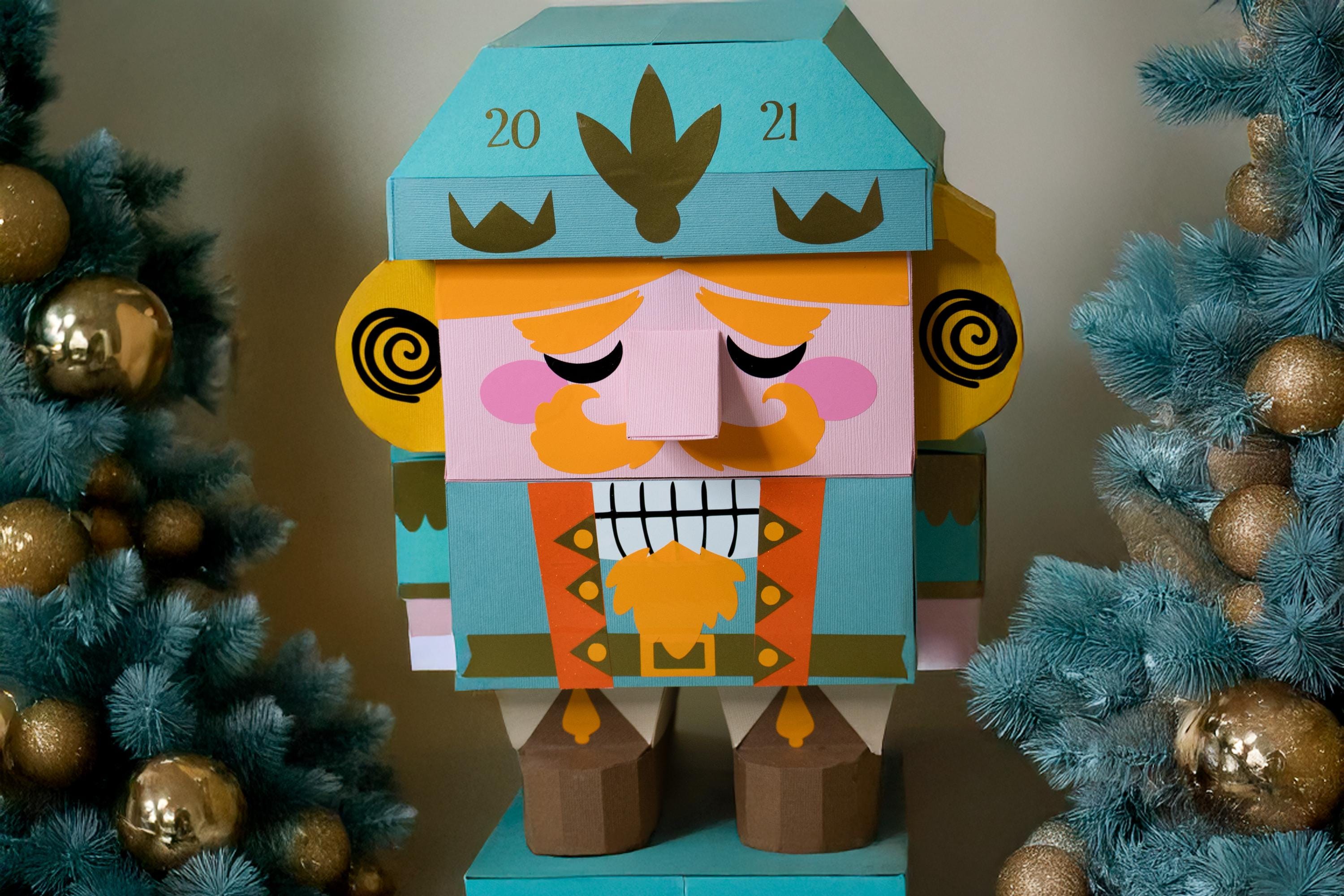 Papercraft Nutcracker Advent Calendar- Christmas Countdown | DIY ...