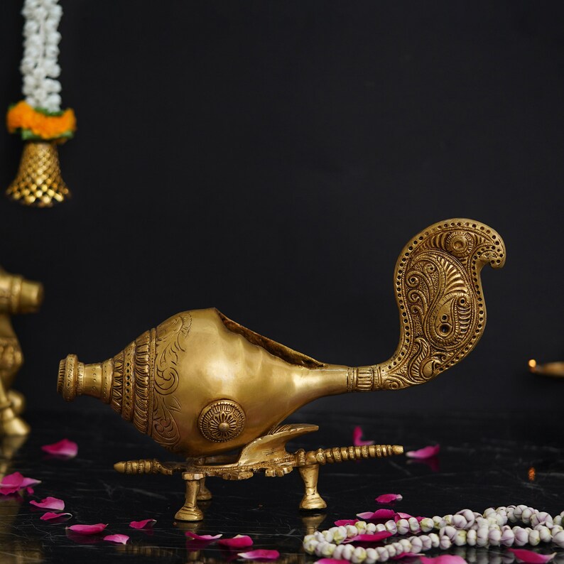 Brass Shank/conch/shell for Wall Hanging & Table Showpiece, Statue ...