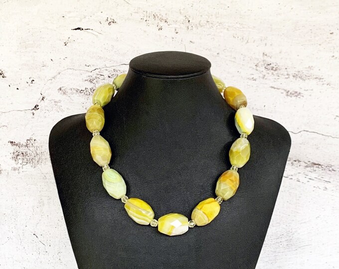 Catherine Weitzman Crushed Yellow Gemstone Necklace