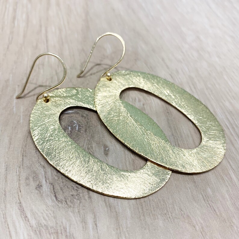 Textured Gold Earrings Gold Circle Earrings Chunky Gold - Etsy