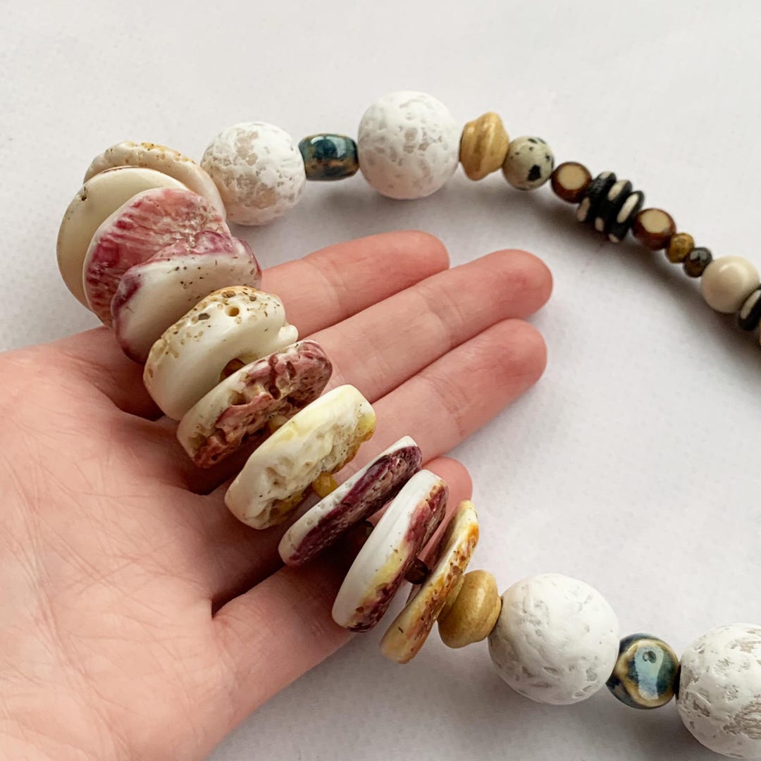 Chunky Shell Necklace, Spiny Oyster Necklace, Beachy Necklace, Large ...