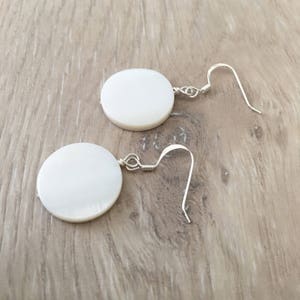 White Shell Earrings Seashell Earrings Large Shell Earrings Beach ...