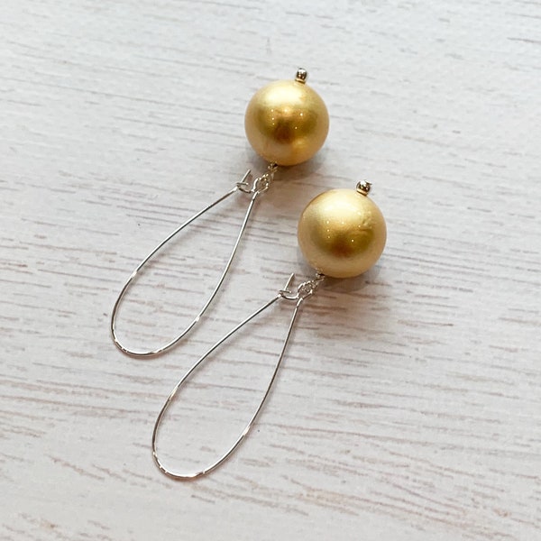 Long Gold Earrings - Etsy