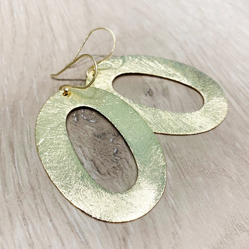 Textured Gold Earrings Gold Circle Earrings Chunky Gold - Etsy