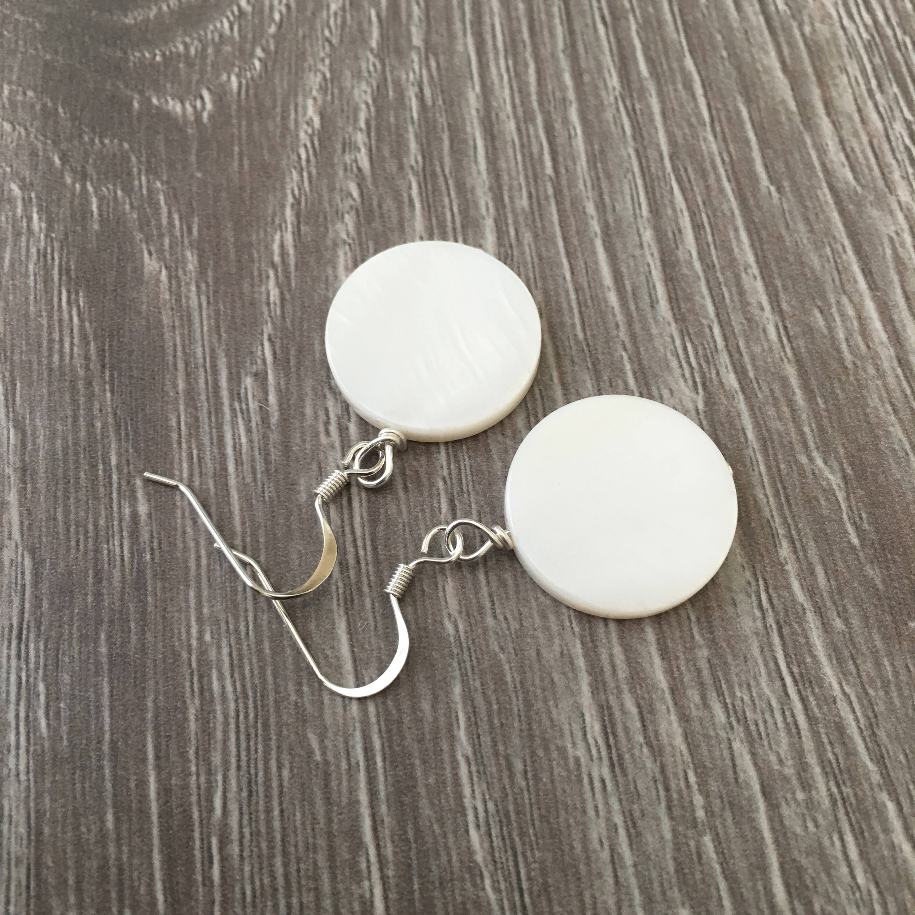 White Shell Earrings Seashell Earrings Large Shell Earrings | Etsy