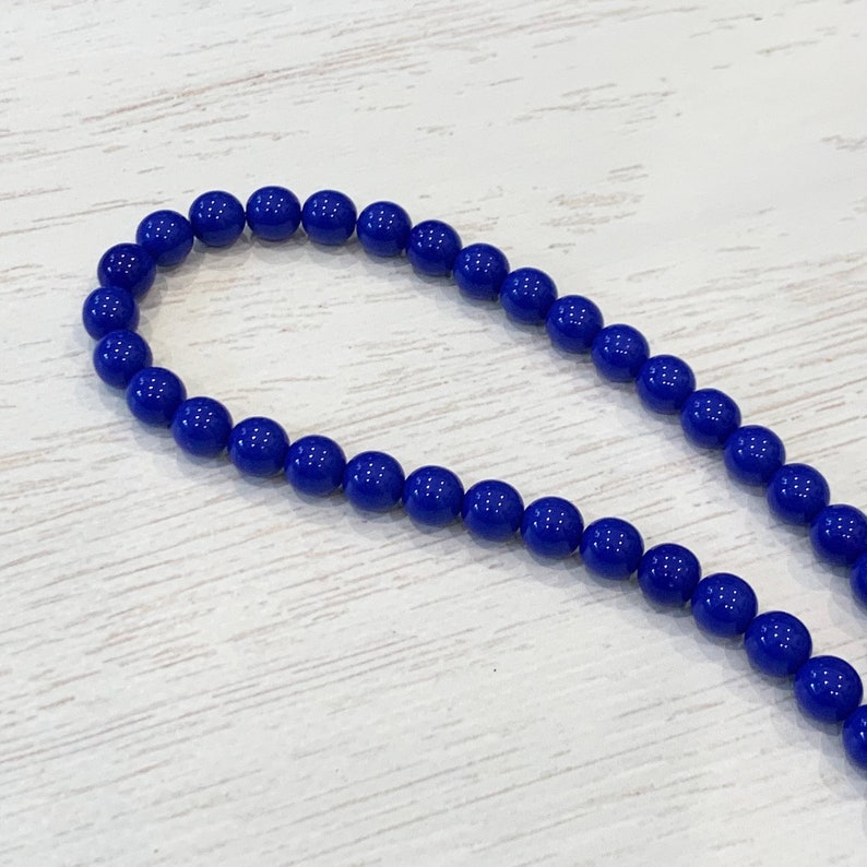 Royal Blue Necklace and Matching Earrings Set, Simple Blue Necklace ...