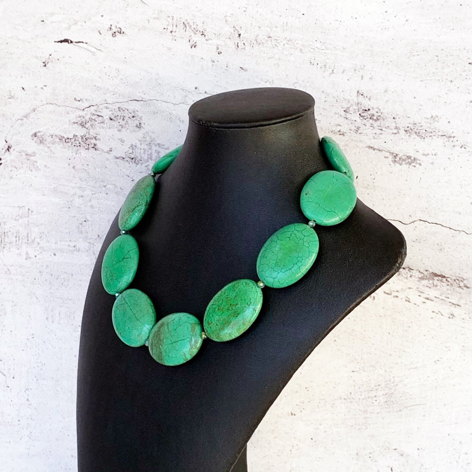 Kelly Green Necklace Chunky Green Necklace Large Green - Etsy