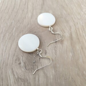 White Shell Earrings Seashell Earrings Large Shell Earrings Beach ...