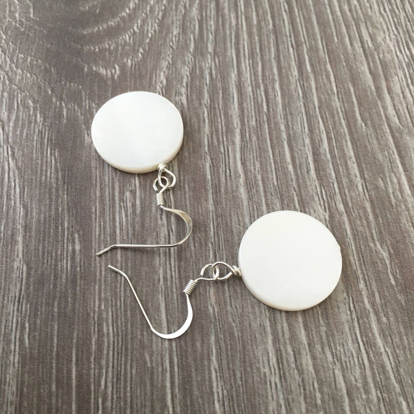 White Shell Earrings Seashell Earrings Large Shell Earrings - Etsy
