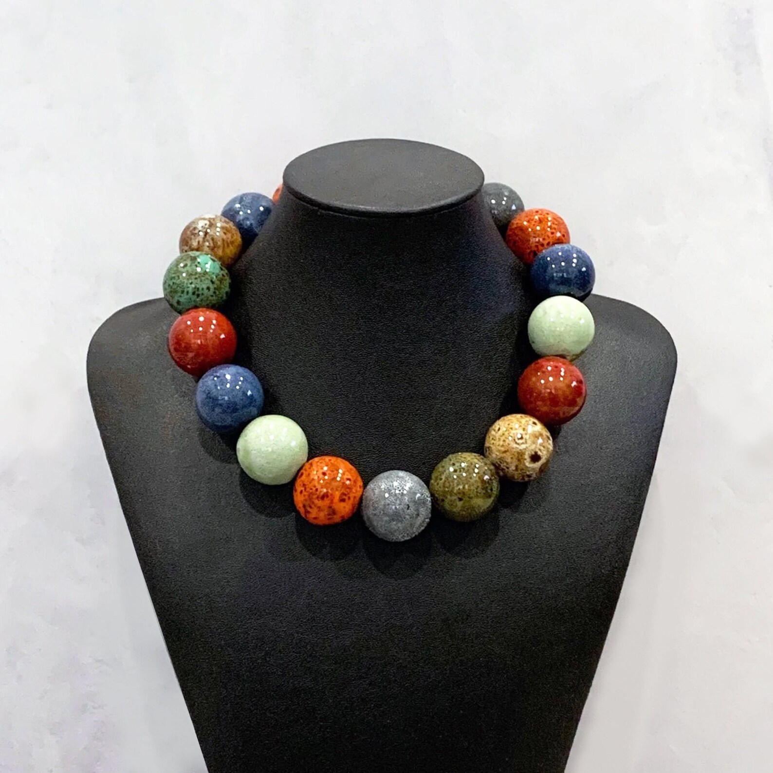 Chunky Colorful Necklaces for Women, Multicolor Necklace, Colorful ...