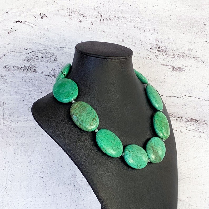 Kelly Green Necklace Chunky Green Necklace Large Green - Etsy