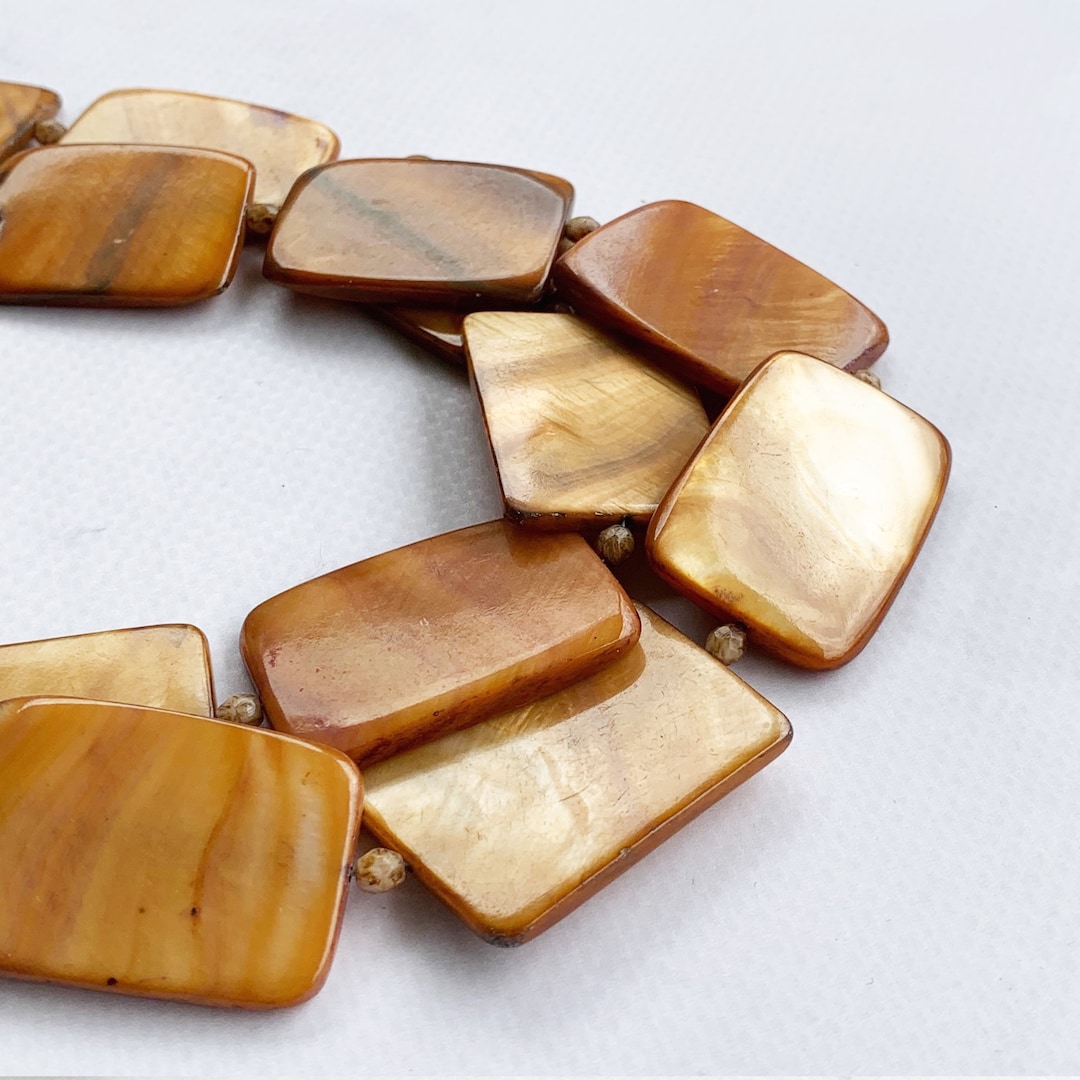 Chunky Shell Necklace, Beachy Necklace, Double Strand Seashell Necklace ...