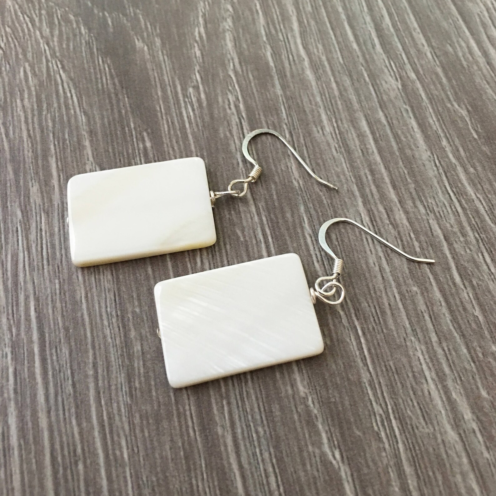 White Seashell Earrings White Shell Earrings Large Shell Earrings Beach ...