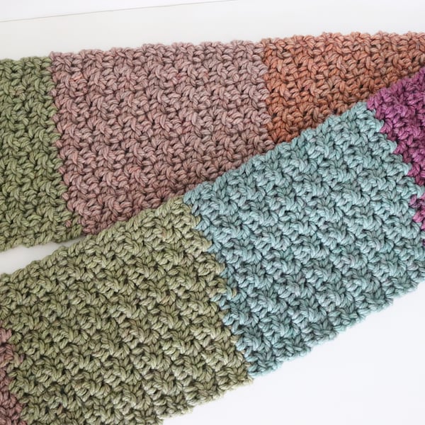 Crochet Block Scarf - Etsy