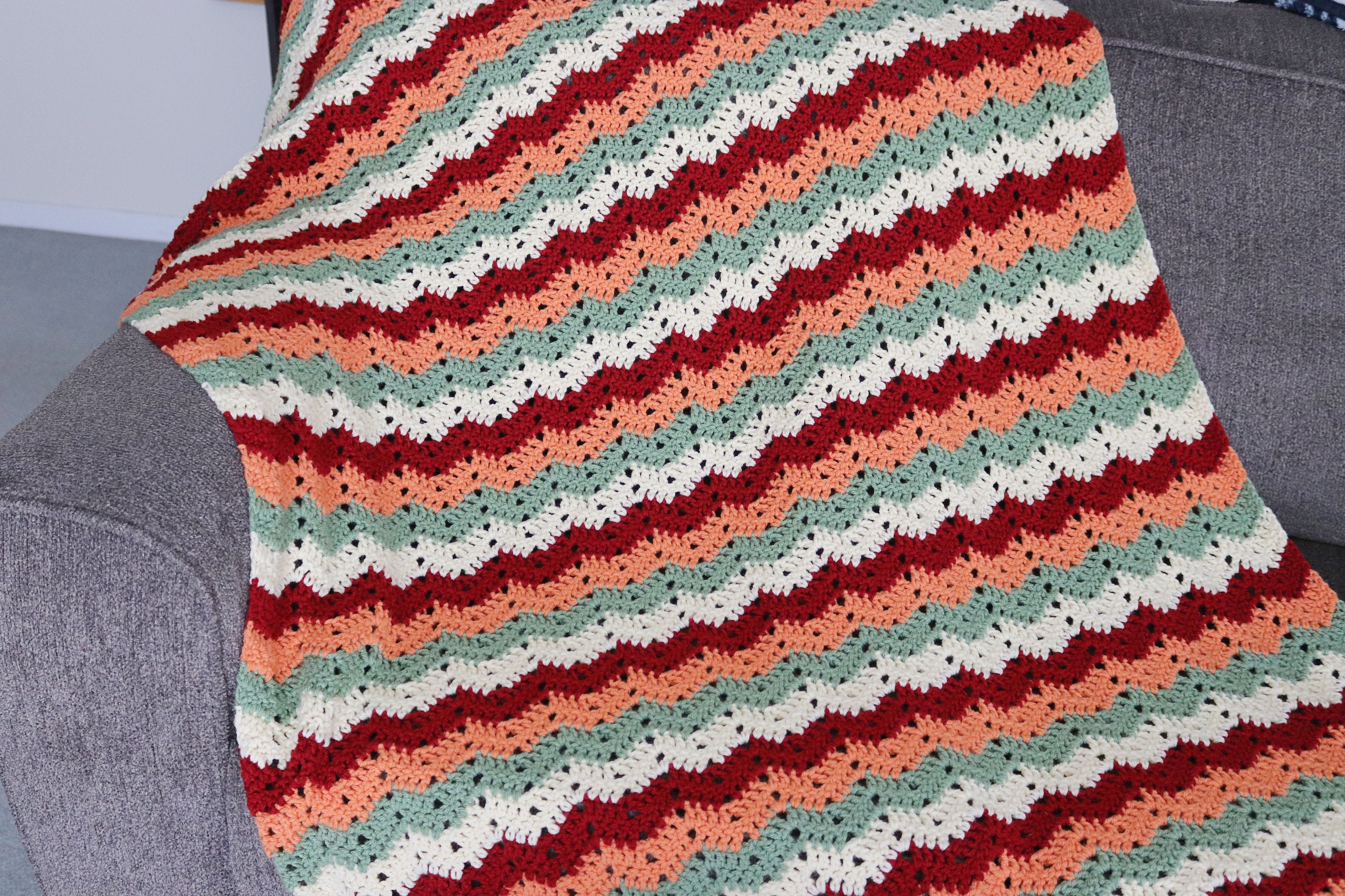 Crochet Throw Blanket Pattern Fall Theme Blanket Fall Throw - Etsy