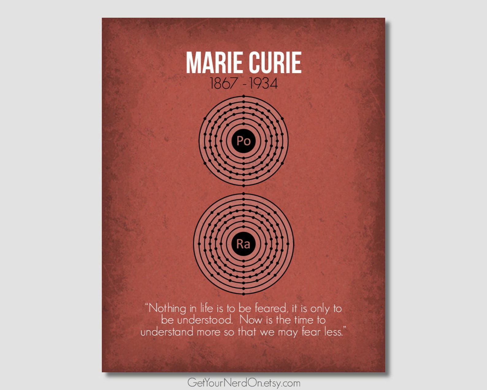 Marie Curie Poster Famous Scientist Art Women in Science - Etsy