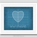 Nerdy Heart Poster Math Nerd Art Print Heart Graph Equation - Etsy