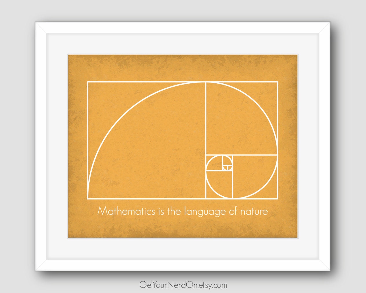 Fibonacci Spiral Art Math Geek Gifts Classroom Decor Gifts | Etsy