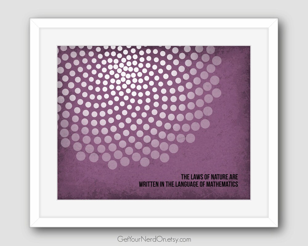Math Nerd Poster Mathematics Quote Fermat's Spiral - Etsy