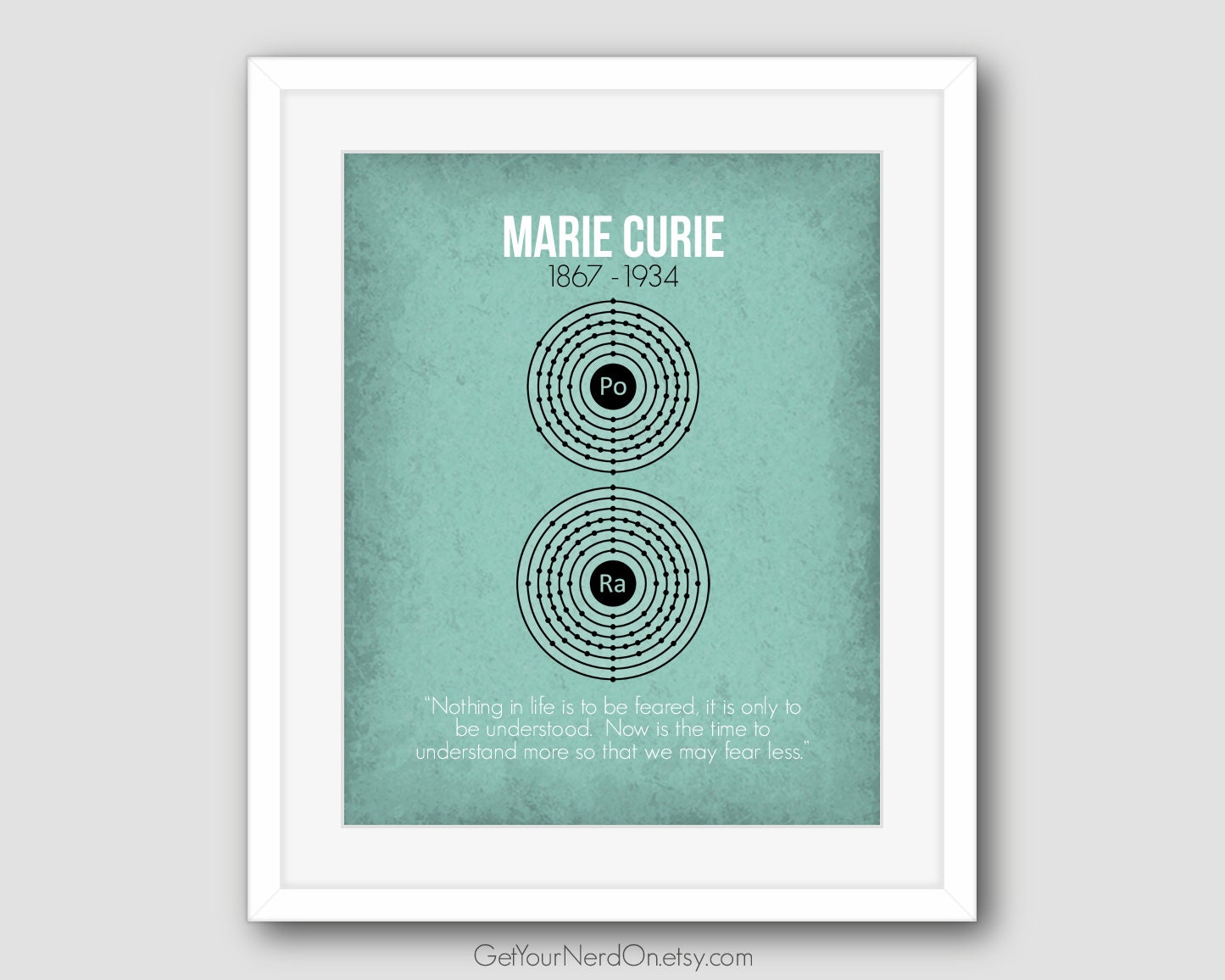 Marie Curie Poster Famous Scientist Art Women in Science | Etsy