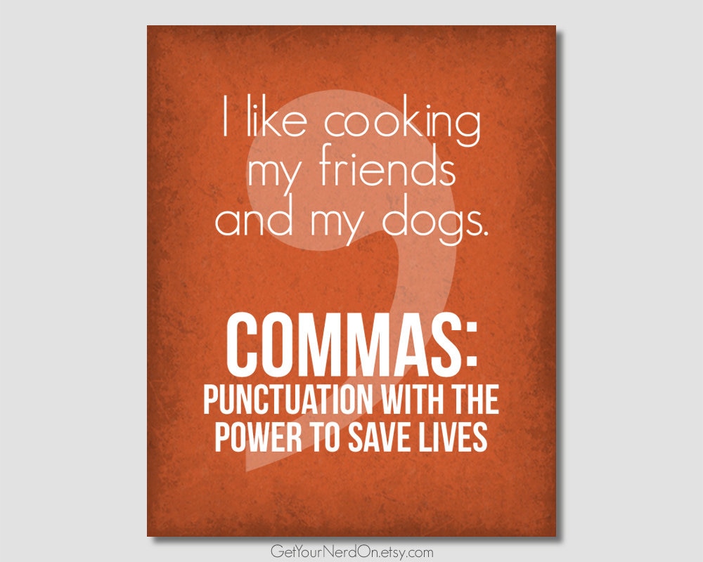 Funny Punctuation Poster