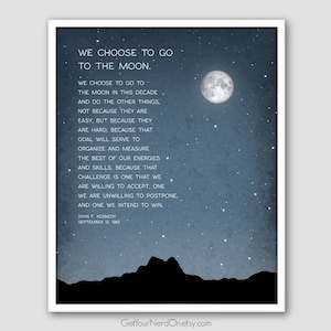 JFK Moon Speech, We Choose to Go to the Moon, 1969 Moon Landing, Best ...