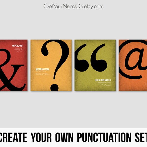 Punctuation Marks - Etsy