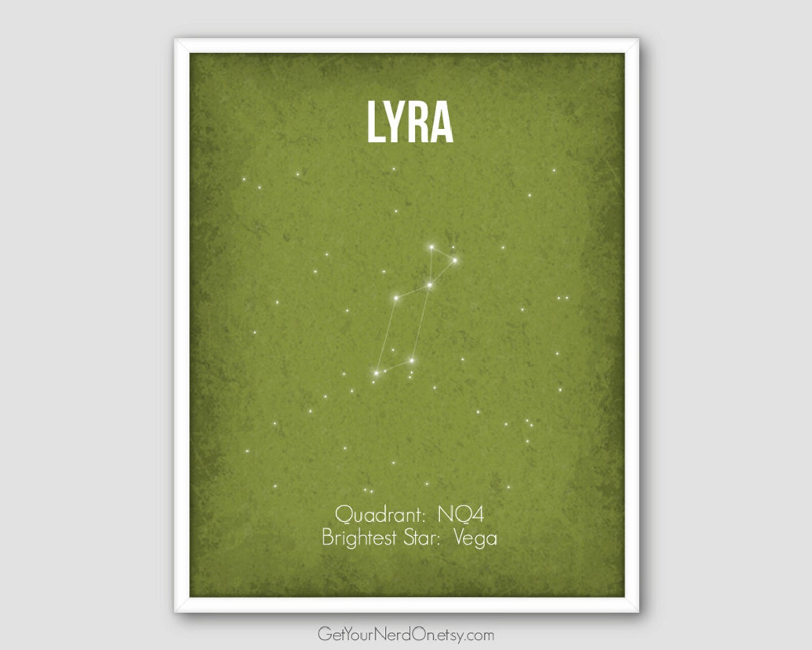 Lyra Constellation Astronomy Poster Outer Space Wall Art - Etsy