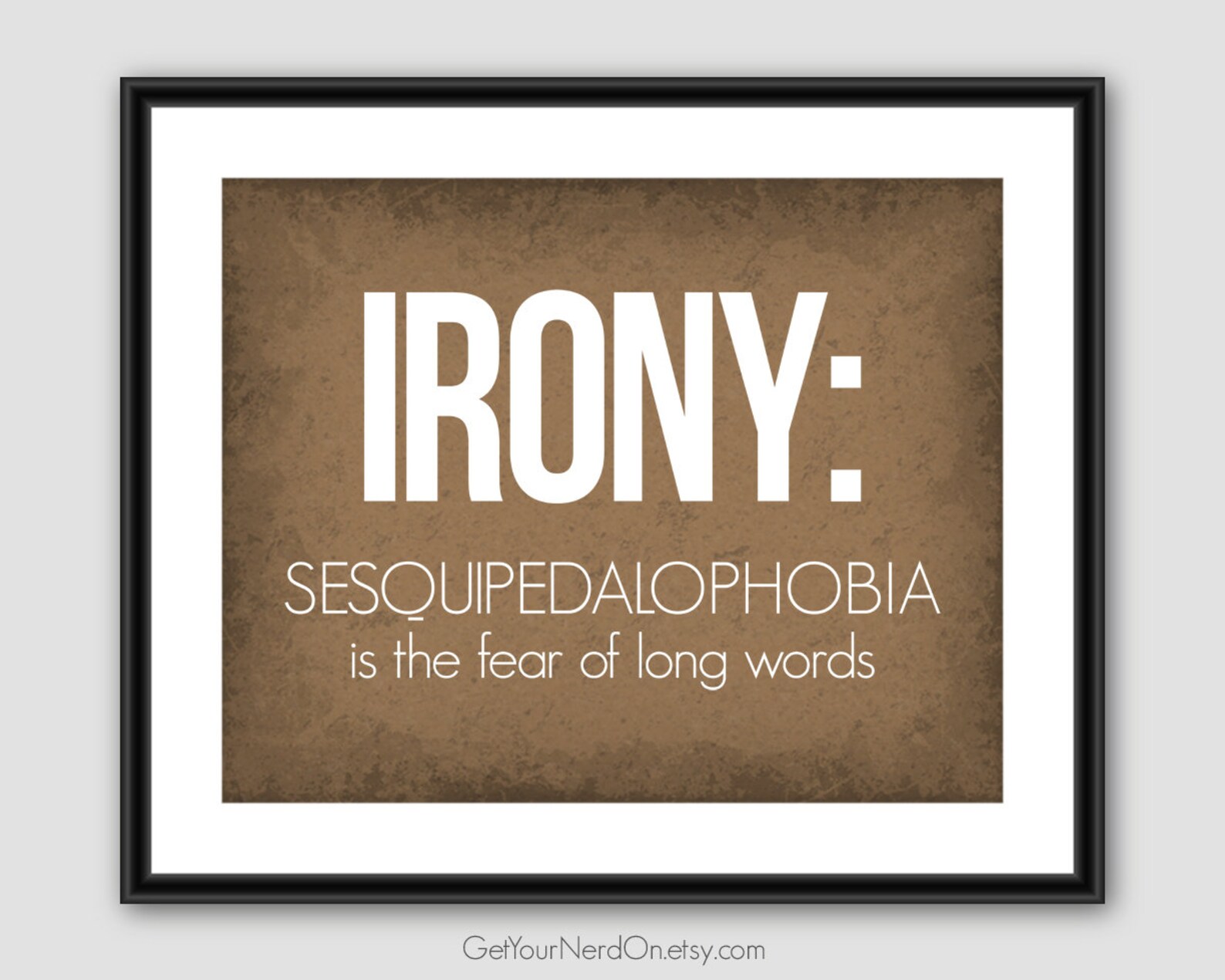 Funny Irony Poster Grammar Nerd Humor Gifts for Teachers | Etsy