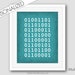 Custom Binary Code Name, Computer Geek Gifts, Personalized Computer Science Art - Etsy