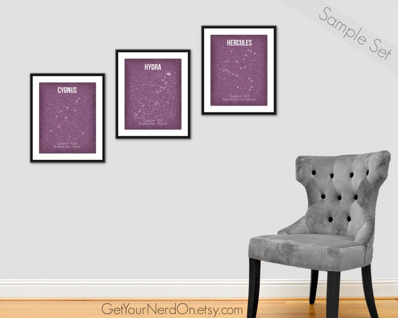 Cygnus Art Poster Constellation Print Astronomy Geek Gift | Etsy