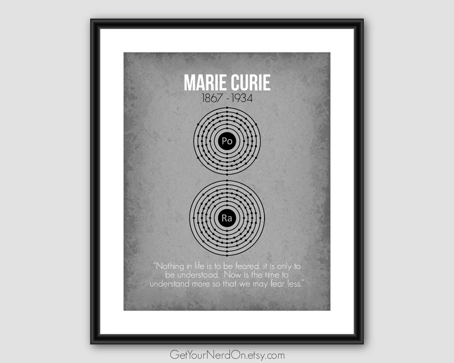 Marie Curie Poster Famous Scientist Art Women in Science - Etsy