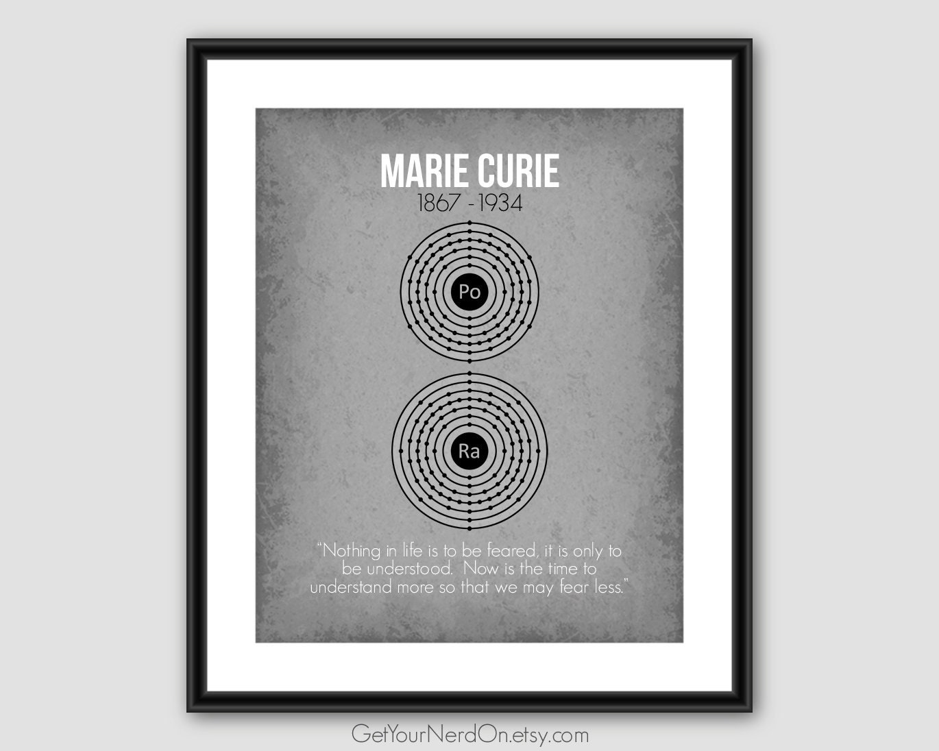 Marie Curie Poster Famous Scientist Art Women in Science | Etsy